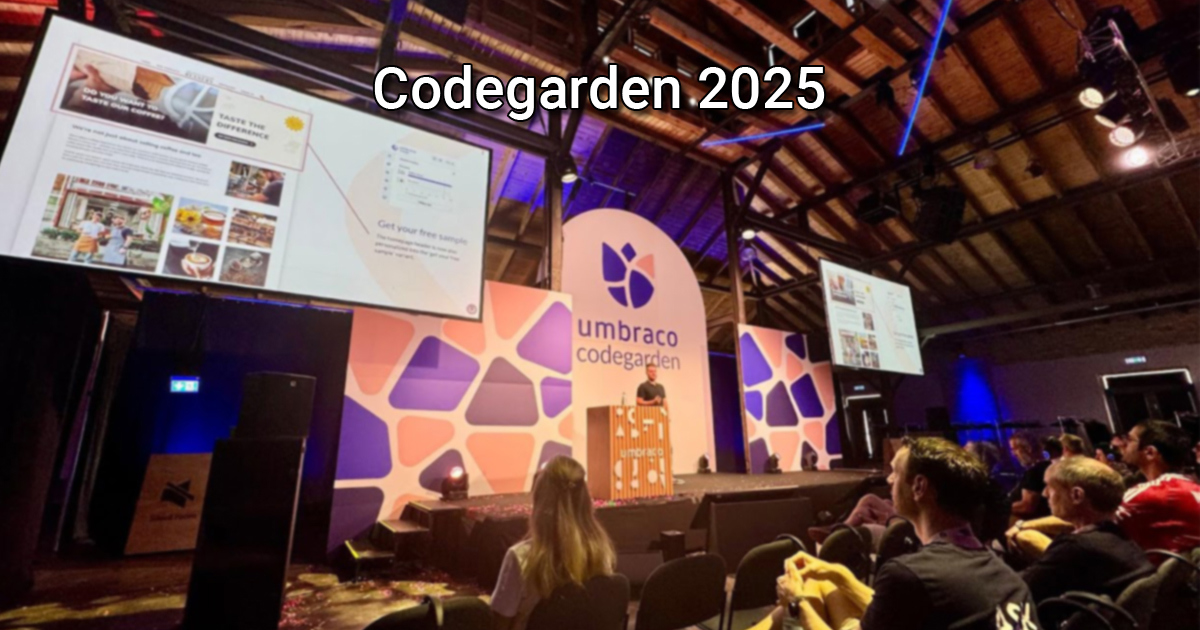 Codegarden 2025: A Community, Not a Cult! | cornehoskam.com